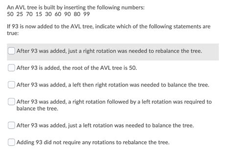 Solved An AVL Tree Is Built By Inserting The Following Chegg