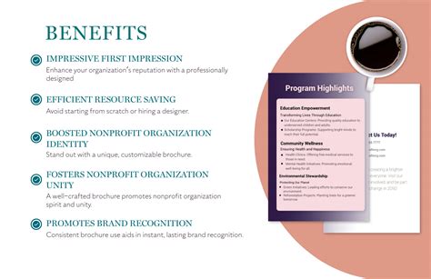 Nonprofit Organization Program Brochure Template In Psd Illustrator