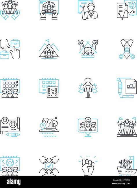 Society Linear Icons Set Culture Diversity Inclusion Equality