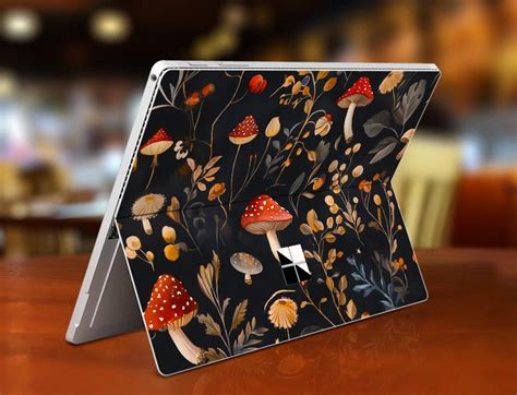 Surface Pro 6 Decal Dark Mushroom Design Personalized T Vinyl