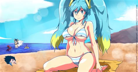Leagueoflegends Sona On The Beach Teemo Vs Allのイラスト Pixiv