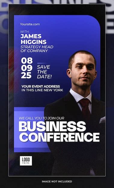 Premium Psd Business Conference Event Concept Poster Template