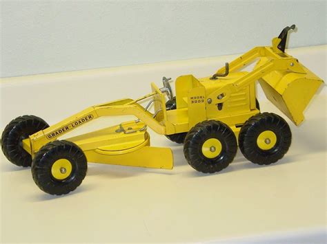 Vintage Nylint Road Grader Loader 3000 Pressed Steel Toy Vehicle