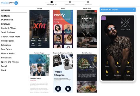 Mobile App Builder Makeownapp