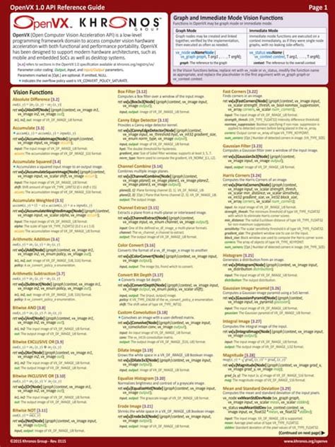 openvx 1 0 reference guide pdf