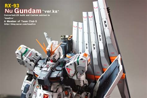 MG 1 100 RX 93 Nu Gundam Ver Ka Custom Build With Full LED Function