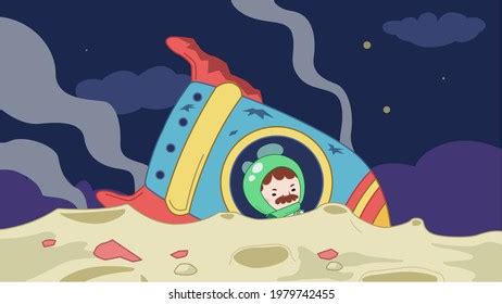 593 Spaceship Crash Stock Illustrations Images And Vectors Shutterstock
