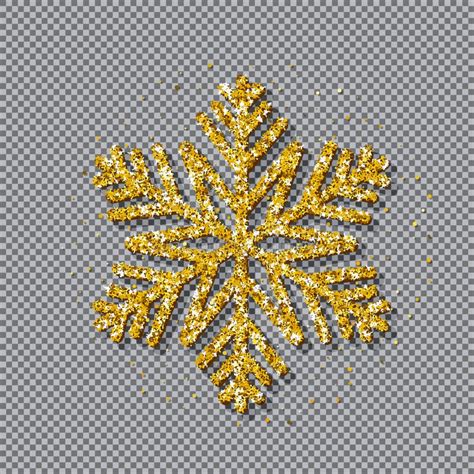 Golden Snowflake Covered Glitter Stock Image Image Of Abstract