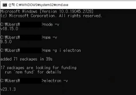 Nodejs Remote Desktop 일렉트론 설치하기 Nodejs Electron — 멱군 프로그래밍을 하자