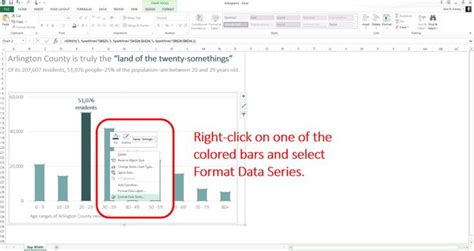 Adjusting Your Bar Chart S Spacing In Excel Data Visualization Words Bar Chart