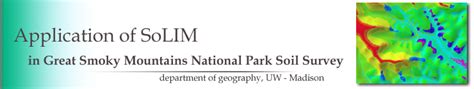 Application Of SoLIM In Great Smoky Mountains National Park Soil Survey