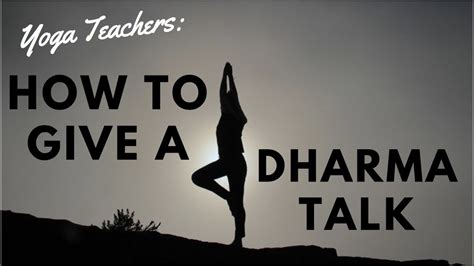 How To Give A Dharma Talk Youtube