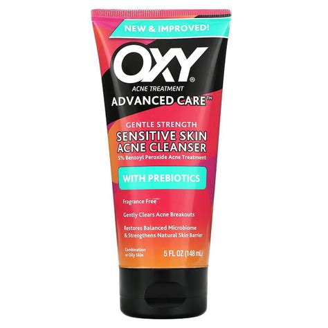 Oxy Skin Care Sensitive Skin Acne Cleanser With Prebiotics Fragrance