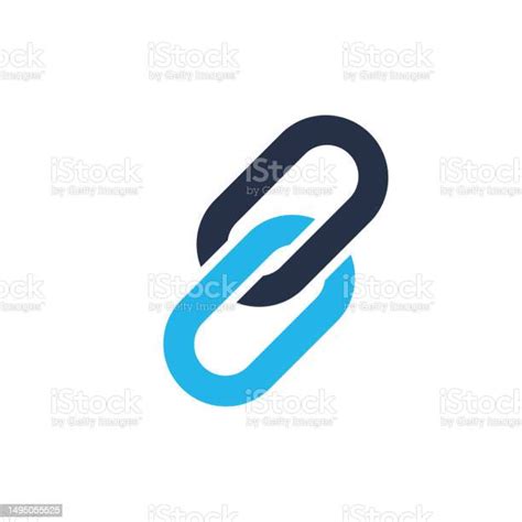 Two Chain Links Icon Stock Illustration Download Image Now Attached Black Color Chain