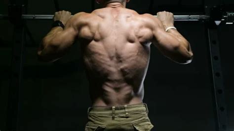Fitness Man Doing Pull Ups Exercises In Stock Video Pond5