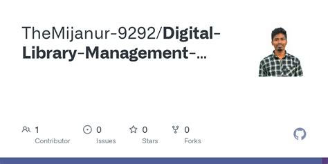 GitHub TheMijanur 9292 Digital Library Management System
