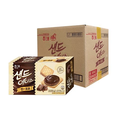 [시선] 해태제과 샌드에이스 찐초코204g X 12곽 1박스 홈플러스 택배배송