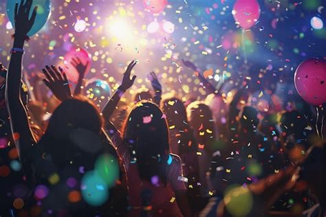 Premium Photo Live Music Vibes Friends Dancing At A Concert