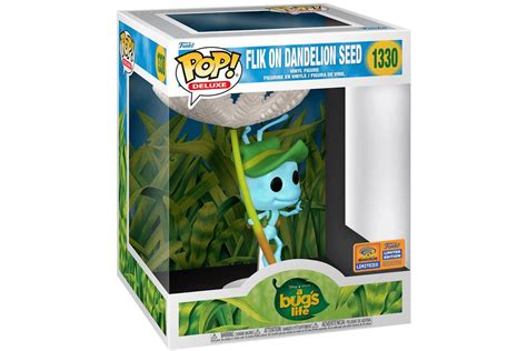 Funko Pop Deluxe Disney Pixar A Bugs Life Flik On Dandelion Seed