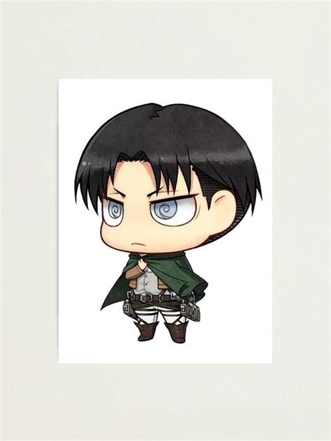 Lámina Fotográfica Cute Kawaii Cool Chibi Levi Ackerman Anime Ataque