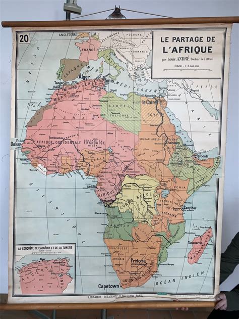 Le Partage De Lafrique History Map Sale