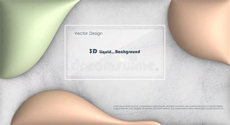 Illustration Abstract Dynamic Liquid Fluid Shape Gradient Color Background 3d Rendering Bubble