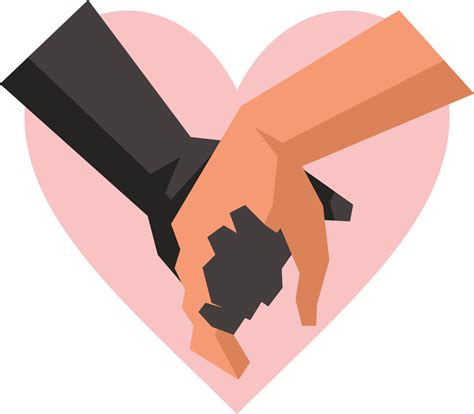Black And White Hand In Hand Loving Couple 22968492 Vector Art At Vecteezy