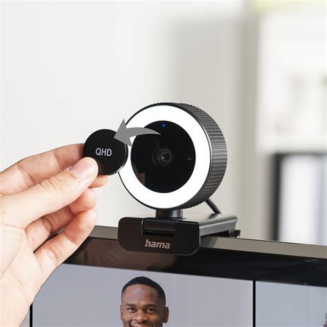Webcam With Ring Light And Microphone Hama Group