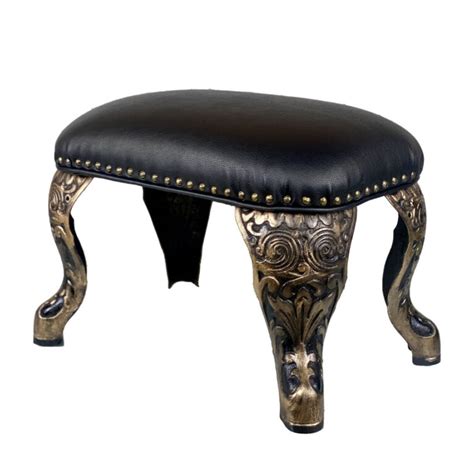 Antique Victorian Cast Iron Ornate Footstool Ottoman Scranton Antiques