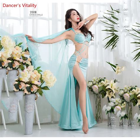 Belly Dance Costume Women 2018 New Sexy Silk Oriental Dance Competition