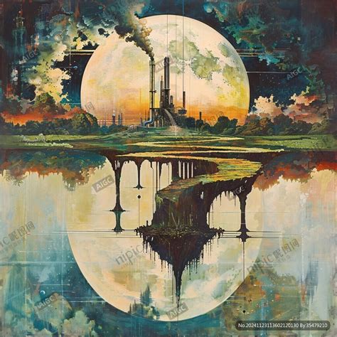 Ai创作图工业风油画 科幻装饰画 超现实主义意境画 混合现实艺术 超现实主义油画 科幻立体画 环境概念艺术 工业抽象画 超现实意境画 数字油画插画设计 科幻画作 超现实装饰画 工业产品油画