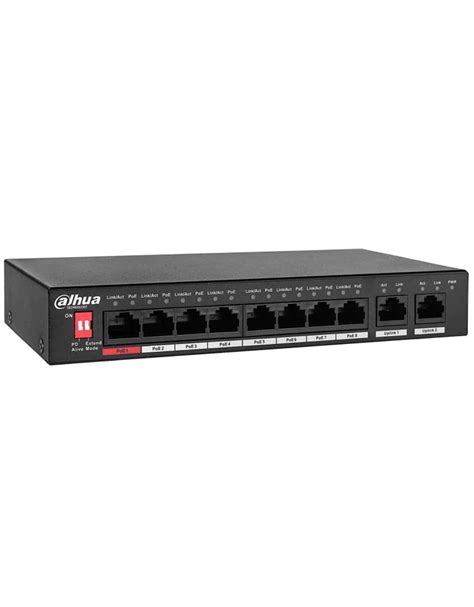 Dahua 10 Port Unmanaged Desktop Switch With 8 Port Poe Dh Pfs3010 8et