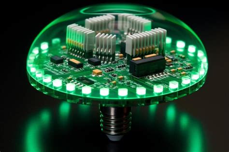 Premium Photo Circuit Board Bulb