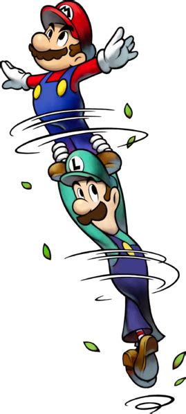 Filemario And Luigi Spin Jump Bispng Super Mario Wiki The Mario