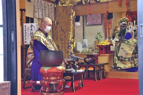 令和4年春彼岸会法要の様子 遍照山光明院