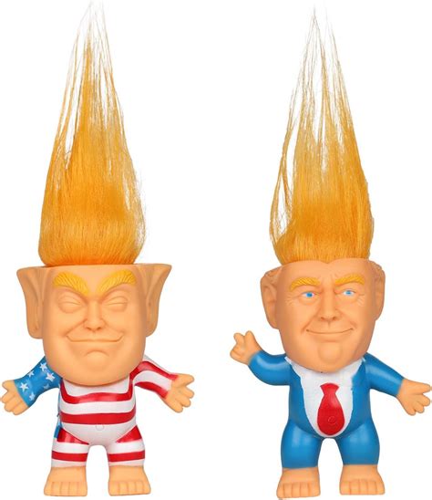 Taomeinong 2 Pcs Donald Trump Doll Collectible Toy Cute