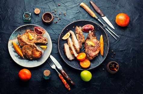 Meat Steak Pork Bone Bbq Photo Background And Picture For Free Download