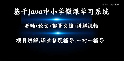 基于java中小学微课学习系统详细设计和实现 Csdn博客