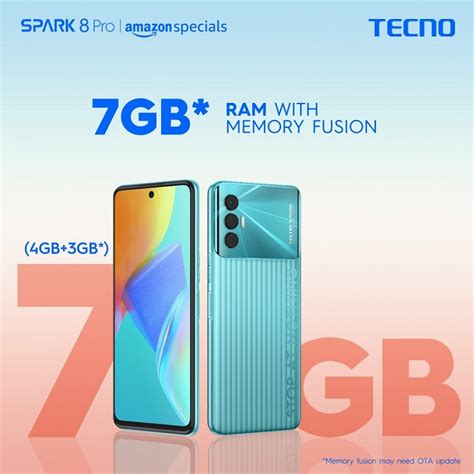 Tecno Offers Memory Fusion Feature With Upto GB Additional Virtual RAM Via OTA Update FM Live