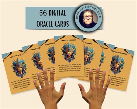 Printable Oracle Cards Oracle Deck Digital Oracle Cards Create Your