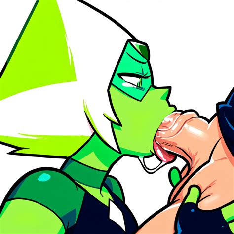 Rule 34 1girls Ai Generated Blowjob Green Body Green Eyes Large Penis Penis In Mouth Peridot