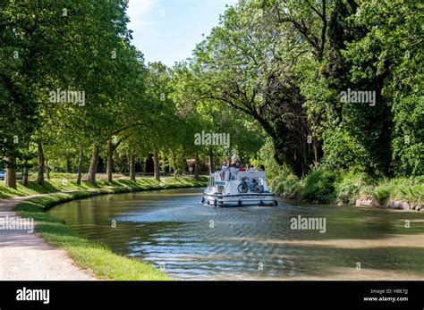 Navigation On The Canal Du Midi Listed As World Heritage By Unesco