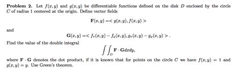 Solved Problem 2 Let F X Y And G X Y Be Differentiable