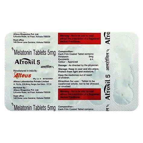 Altonil 5mg Tablet View Usage Side Effects Price And Subtitute Egmedi