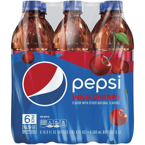 Pepsi Wild Cherry 169 Fl Oz Bottles 6 Pack Grocery
