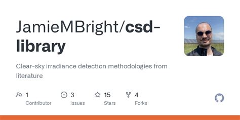 Github Jamiembright Csd Library Clear Sky Irradiance Detection Methodologies From Literature