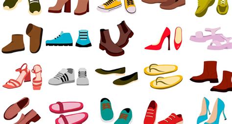 دانلود وکتور کفش لایه باز Footwear Set