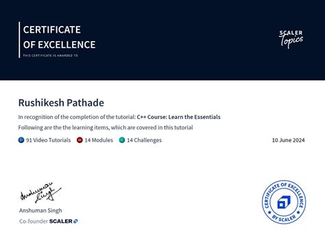 Rushikesh Pathade On Linkedin Cpp Programming Softwaredevelopment Continuouslearning