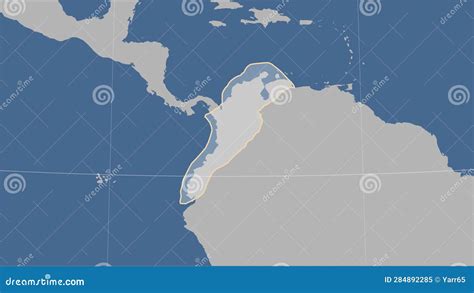 North Andes Tectonic Plate Contour Map Stock Illustration Illustration Of Volcanology