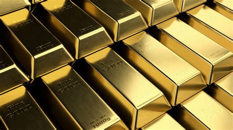Close-up view of fine gold bar stacks Stock Video Footage - Storyblocks